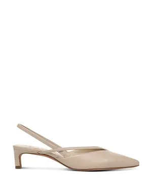 Vince Clara Pointed Slingback Pumps - Birch Sand