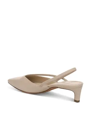 Vince Clara Pointed Slingback Pumps - Birch Sand