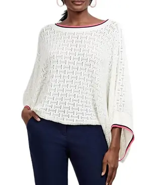 Trina Turk Horizon Pullover Sweater - Whitewash Multi