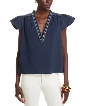 Ramy Brook Blake Top - Navy