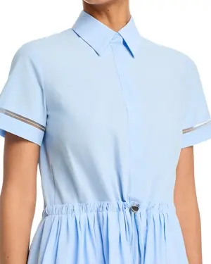 Fabiana Filippi Silk Short Sleeve Shirt Dress