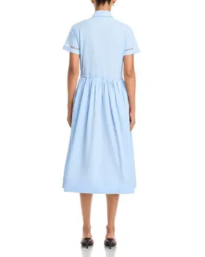 Fabiana Filippi Silk Short Sleeve Shirt Dress