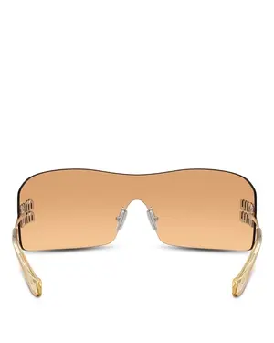 Miu Miu 44mm Rectangular Sunglasses - Orange