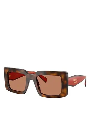 Prada Rectangular Sunglasses - Brown
