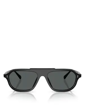 Oliver Spencer Estin Square Frame Sunglasses, 58mm - Black