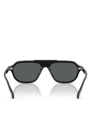 Oliver Spencer Estin Square Frame Sunglasses, 58mm - Black