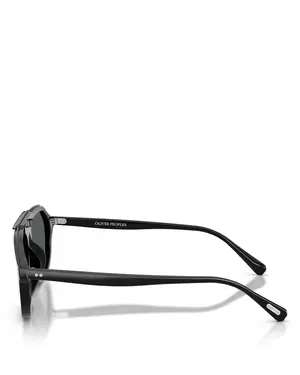 Oliver Spencer Estin Square Frame Sunglasses, 58mm - Black