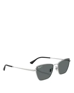 Ray-ban Butterfly Sunglasses, 53mm - Silver