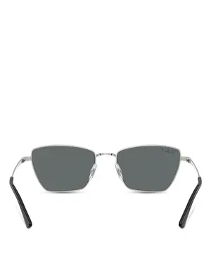 Ray-ban Butterfly Sunglasses, 53mm - Silver