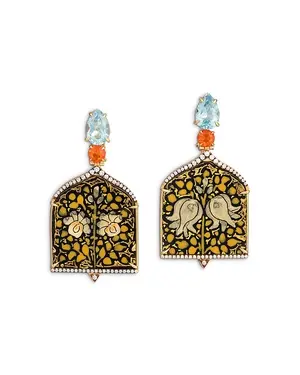 SILVIA FURMANOVICH 18k Yellow Paper Mache Drop Earrings - Gold