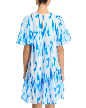 NANCY YANG Puff Sleeve Dress