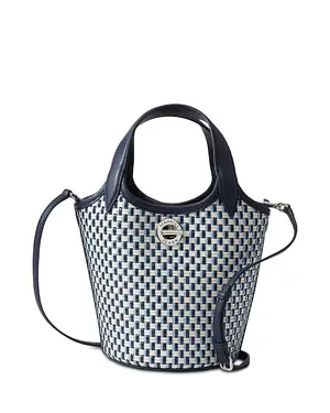 Veronica Beard Woven Anchor Bag - Navy