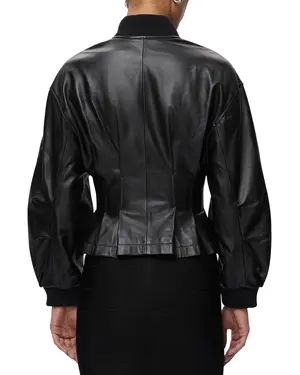 Herve Leger The Aven Leather Jacket