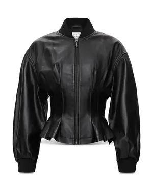Herve Leger The Aven Leather Jacket