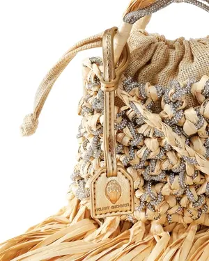 Kurt Geiger Kensington Mini Macrame Shoulder Bag - Dark Beige