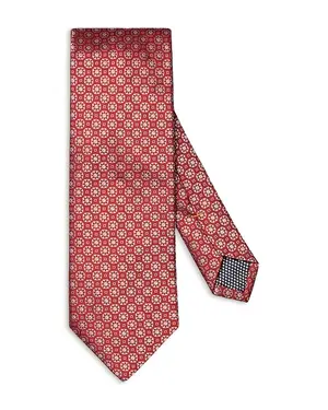 Eton Medallion Classic Neck Tie - Medium Red