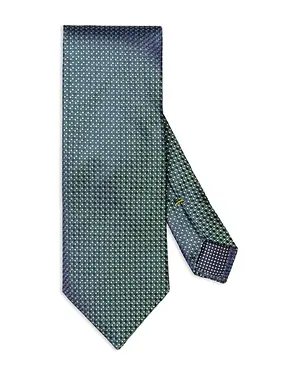 Eton Micro Pattern Silk Classic Tie - Dark Green