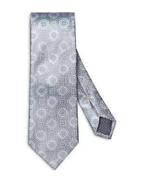 Eton Medallion Silk Classic Tie - Light Blue