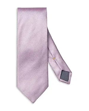 Eton Micro Print Silk Classic Tie Medium Pink