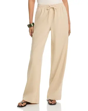 Vince Mid Rise Wide Leg Pants - Dune