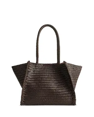 Madewell Lexington Woven Leather Tote Bag - Coffee Bean
