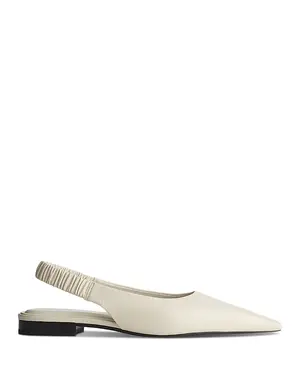 Rag & Bone Mercer Slingback Flats Antique White