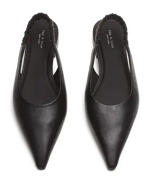 Rag & Bone Mercer Slingback Flats - Black