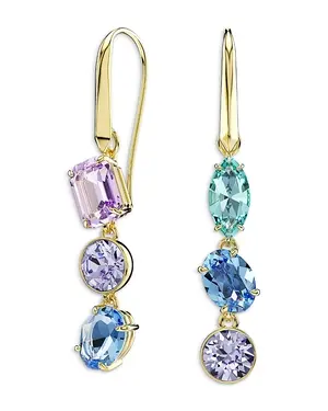 SWAROVSKI Gema Asymmetric Drop Earrings - Multi/gold