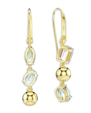 SWAROVSKI Gema Asymmetric Drop Earrings - Multi/gold