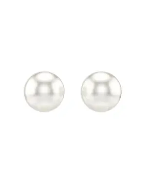 SWAROVSKI Matrix Crystal Pearl Stud Earrings - White