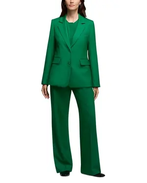 ARGENT Notch Lapel Two-button Blazer - Jade