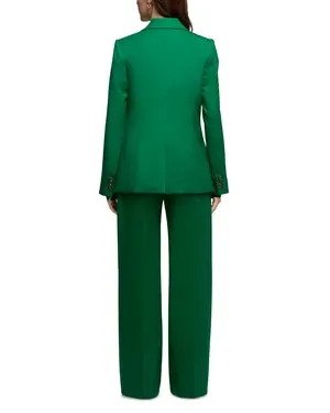 ARGENT Notch Lapel Two-button Blazer - Jade