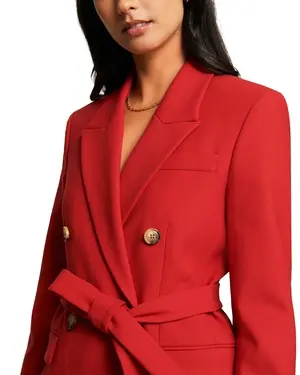 ARGENT Belted Double Breasted Blazer