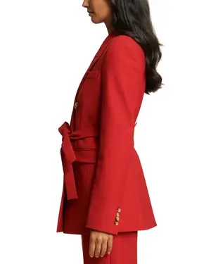 ARGENT Belted Double Breasted Blazer