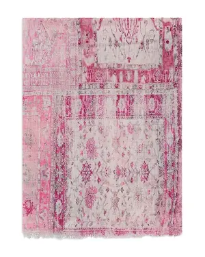 Gerard Darel Daisy Floral Print Cotton Scarf - Pink