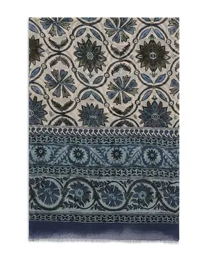 Gerard Darel Dora Printed Scarf - Navy