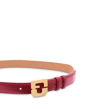 Gerard Darel Le Lauren Leather Belt - Red