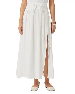 Splendid Ava Gauze Maxi Skirt - White