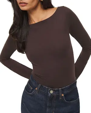 REFORMATION Wiley Knit Top - Mole