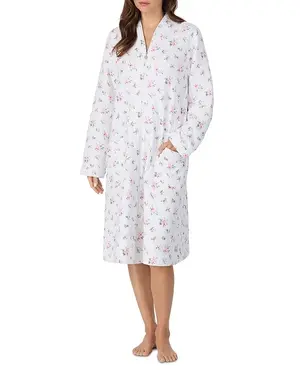 Eileen West Diamond Jacquard Quilt Zip Front Robe