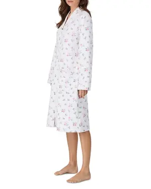 Eileen West Diamond Jacquard Quilt Zip Front Robe