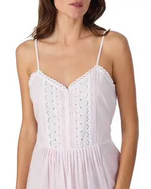 Eileen West Lawn Strappy Chemise - Pink Chalk