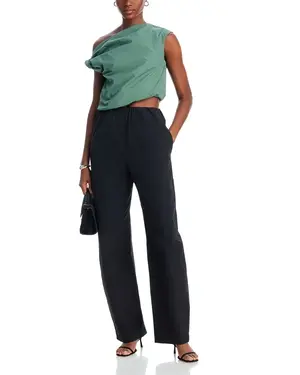 Paris Georgia Alice One Shoulder Top - Duck Green