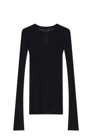 Rick Owens Rib Long Sleeve T-shirt - Black