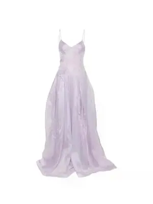 Ermanno Scervino Appliqué Maxi Dress - Purple