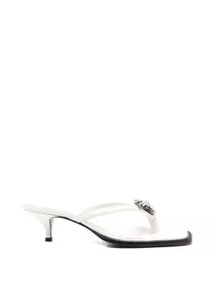 Ermanno Scervino Embellished Sandals - White