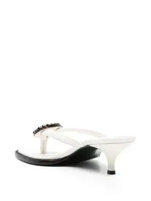 Ermanno Scervino Embellished Sandals - White