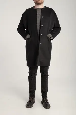 1982 Cashmere Crew Neck Overcoat
