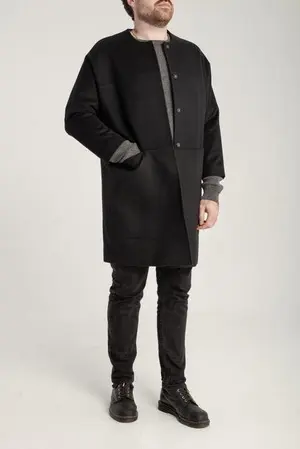 1982 Cashmere Crew Neck Overcoat