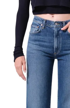 AGOLDE Harper Relaxed Straight Leg Jeans - River